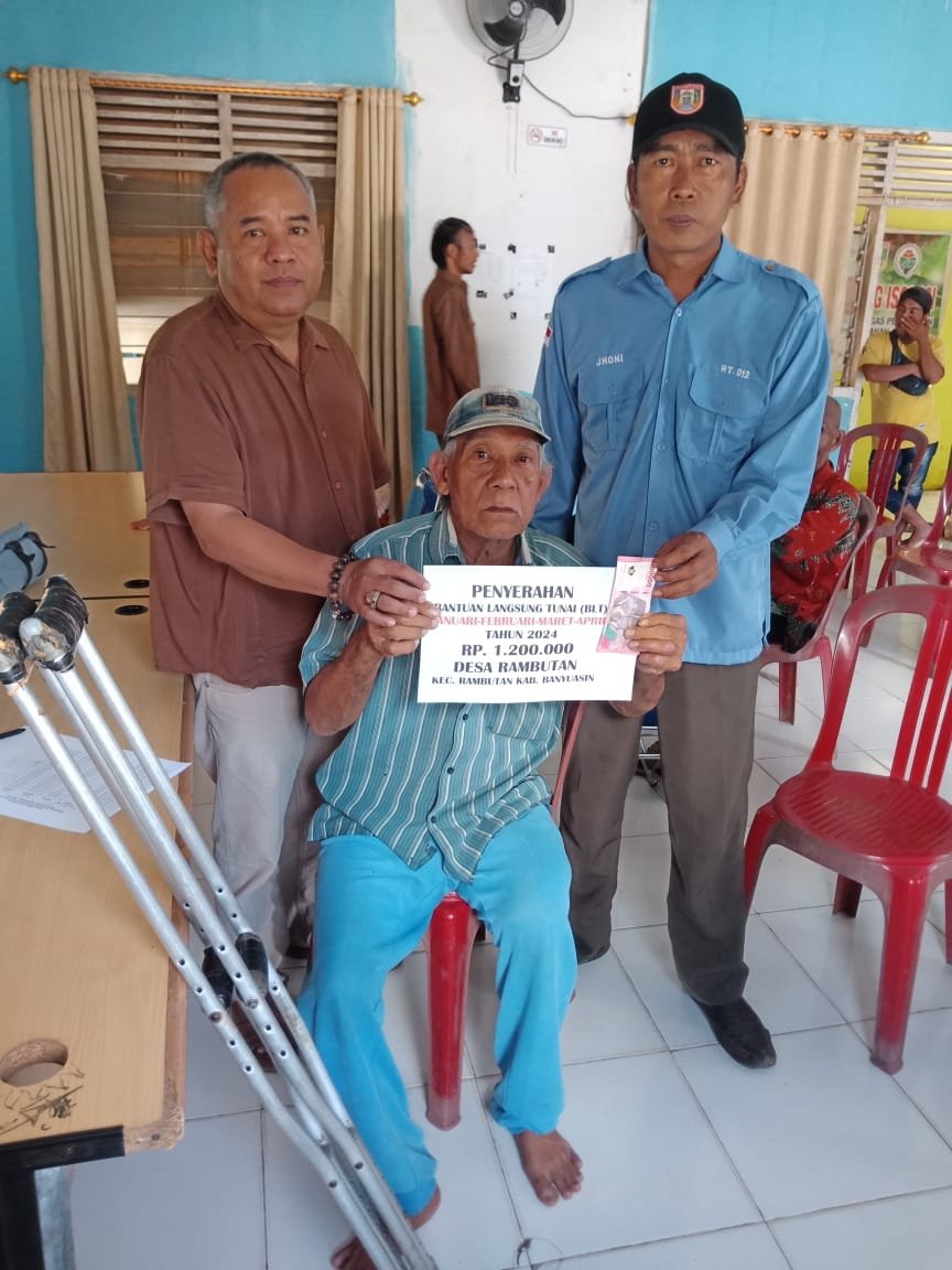 Bantuan BLT telah di salurkan di desa Rambutan tahun 2024, Bantuan BLT telah di salurkan di desa Rambutan tahun 2024,
